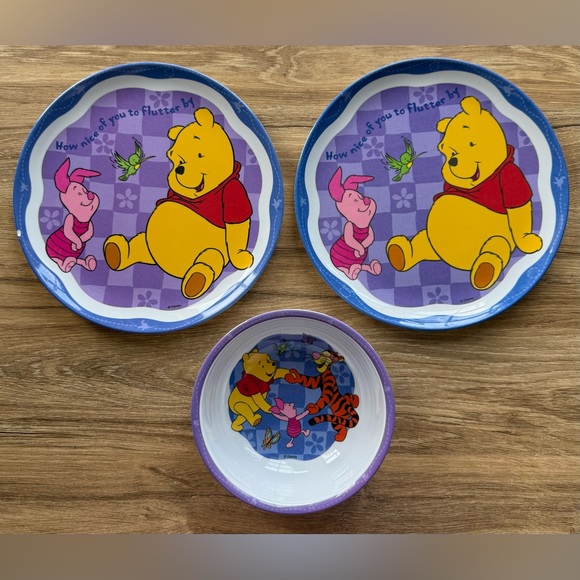 Zak Designs | Dining | Vintage Disney Winnie The Pooh Melamine Kids ...